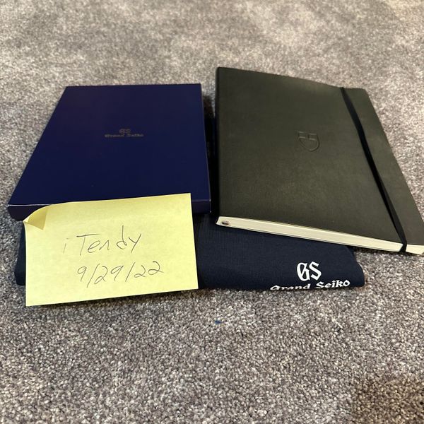 [WTS] Grand Seiko Dealer Exclusive T-Shirt, GS notebook, and Tudor notebook | WatchCharts ...