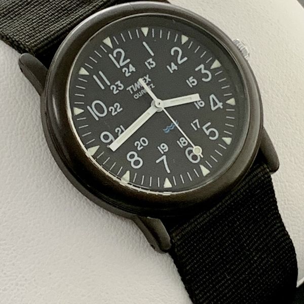 Vintage 1993 TIMEX MacGyver Camper Menâ s 34mm Military Field Watch ...