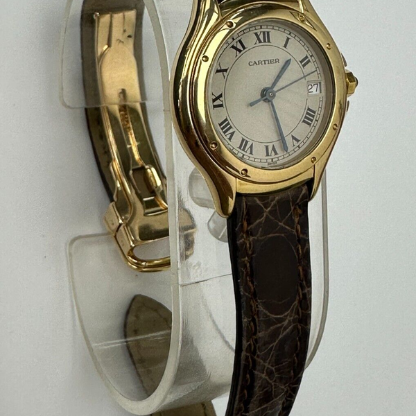 Genuine Cartier Panther 18K Solid Gold 887906 Ladies Quartz Watch ...