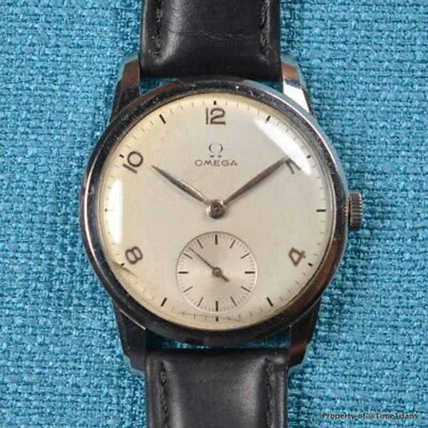 OMEGA 1959 Ref 2903-15 Cal 267 34MM BEVELED STEEL CASE MANUAL WINDING ...