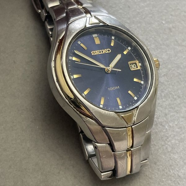 Seiko 7N42-0BC0 100m Quartz On Bracelet Blue Dial | WatchCharts Marketplace