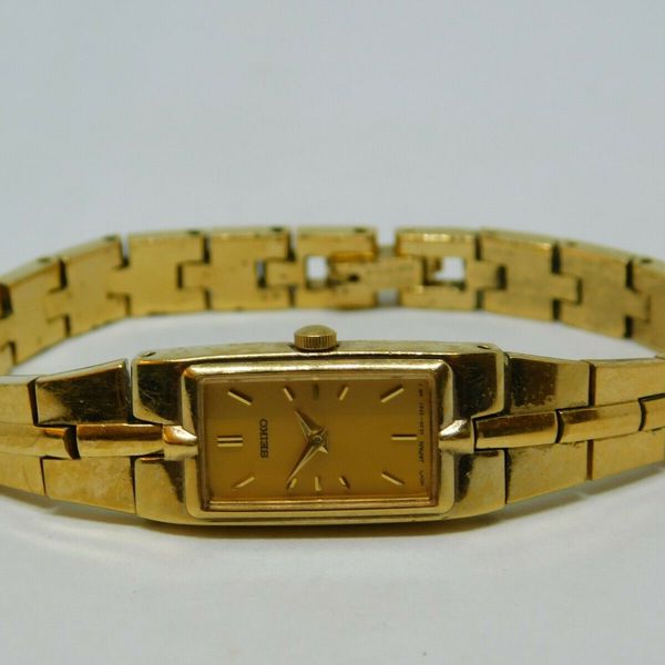 Seiko 2E20-0AY0 Gold Tone Quartz Analog Ladies Watch | WatchCharts