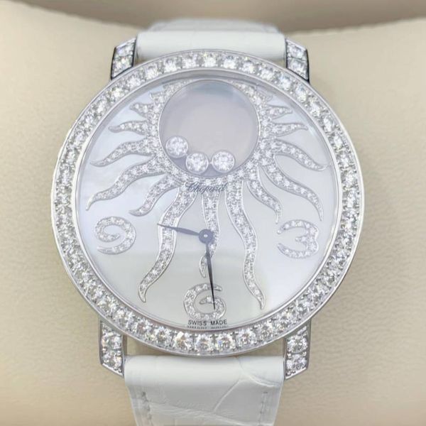 [New] Chopard Chopard happy sun Happy Sun 207470-1001 Genuine diamond ...