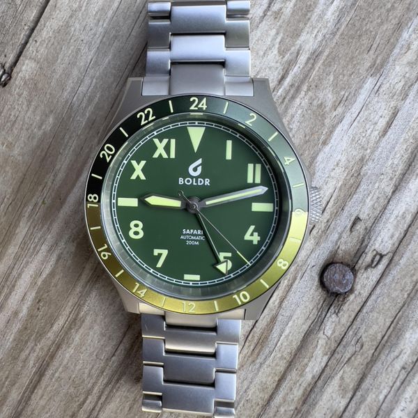 [WTS] Boldr Safari Serengeti GMT (green California Dial) | WatchCharts