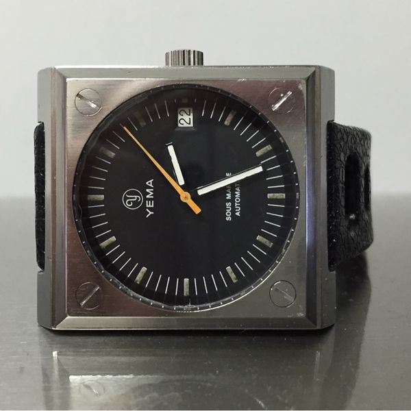FS: Vintage Yema Sous Marine square dive watch | WatchCharts Marketplace