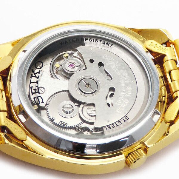 New Seiko Series 5 Automatic Gold Dial Men's Watch SNK366 | WatchCharts ...