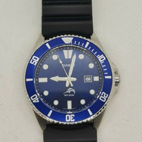 Casio Duro MDV106B Blue Dial Watch Rare Model Brand New | WatchCharts ...