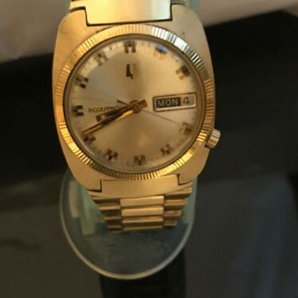 Vintage 1973 N3 Working Bulova Accutron 2182 Day Date Watch ...