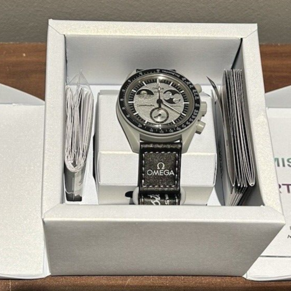 Swatch x Omega Bioceramic Mission to Earth Phase MoonSwatch Grey, New ...
