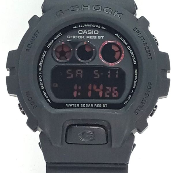 Casio G-Shock 3230 DW-6900MS Neg LCD Red 200M Watch New Battery Ex Cond ...