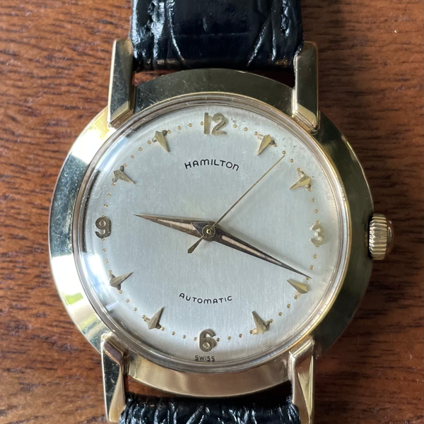 1950's Hamilton Automatic 661 17 Jewels 10k Gold Filled Bezel Swiss ...