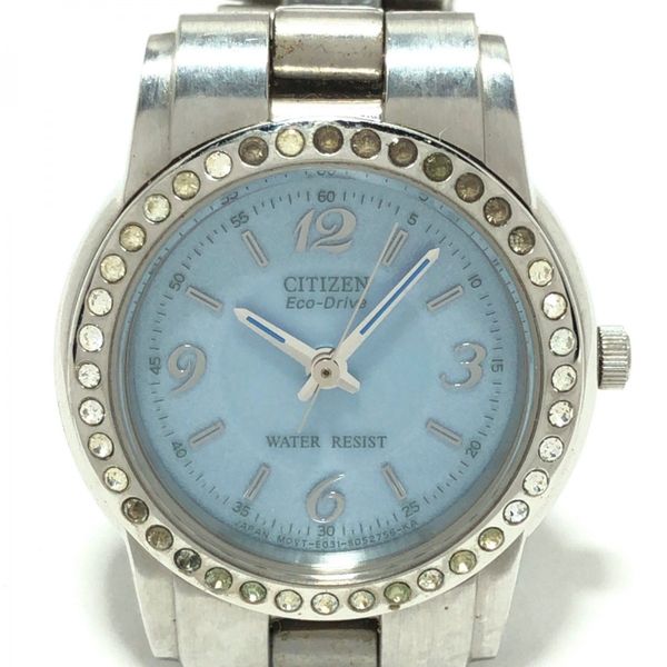 [New] [Used] CITIZEN Watch Rhinestone Bezel Light Blue | WatchCharts ...