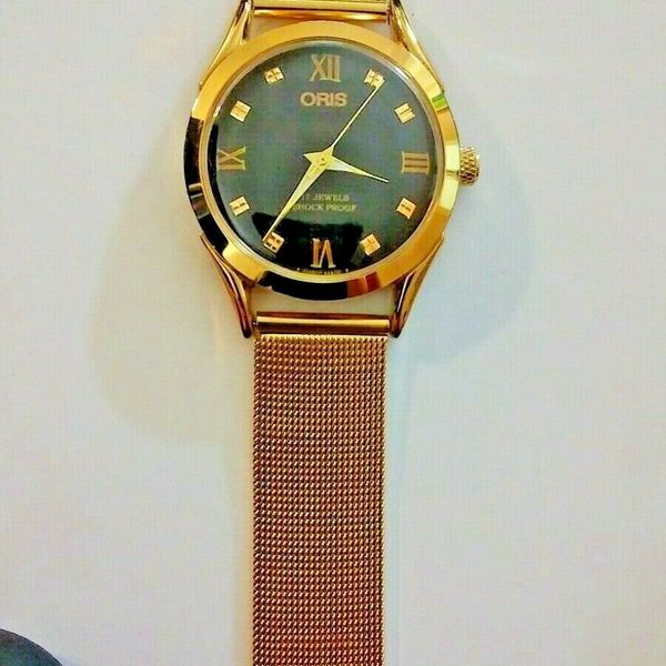 VINTAGE ORIS, 17 JEWEL, GOLD PLATED, MANUAL WIND, SWISS MADE, MEN'S WATCH | WatchCharts Marketplace