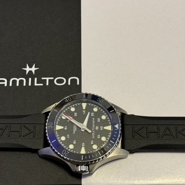 FS: Hamilton Khaki Scuba 300m automatic diver (black dial, rubber ...