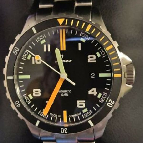 Laco Mojave Sports Watch. SS Bracelet, Swiss Automatic, Sapphire Glass ...