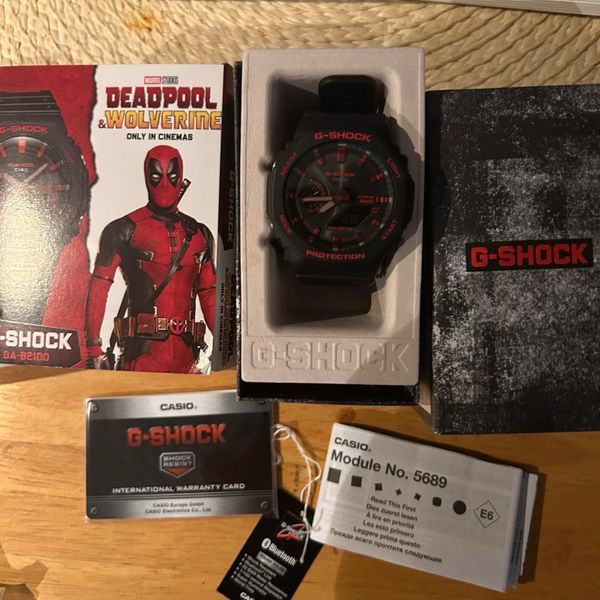 Deadpool and wolverine ltd edition Casio Men's G-Shock Bluetooth Solar ...