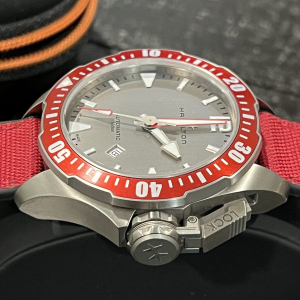 Hamilton Khaki Navy Frogman Titanium Auto | WatchCharts Marketplace