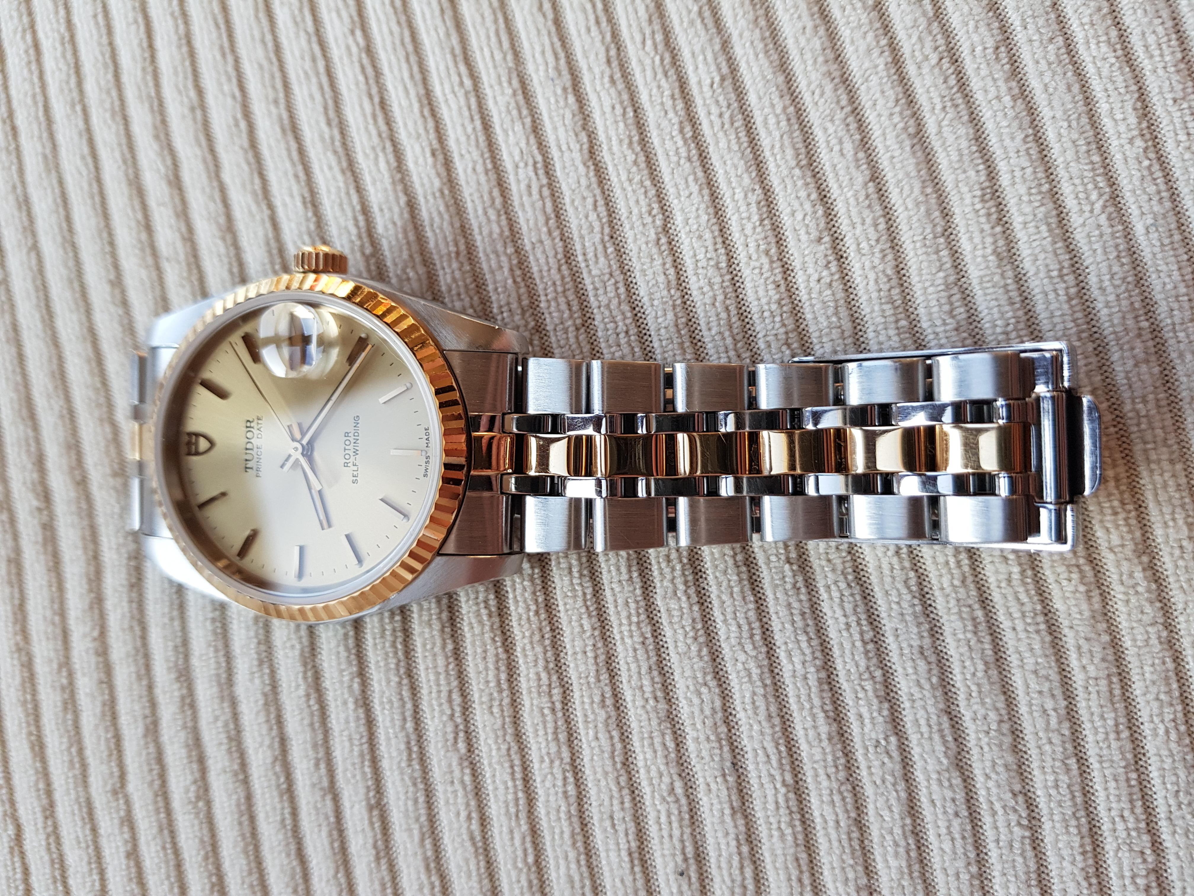 FS 2001 Tudor Prince Date Steel and Gold Two Tone 34mm Ref. 74033 AKA ...