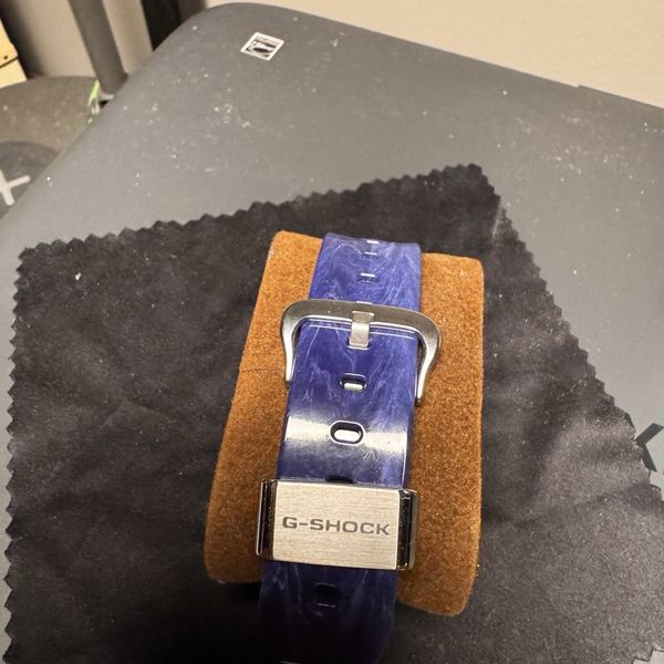 Casio G Shock DW5600BWP-2 BLUE AND WHITE POTTERY Series Dragon Digital ...