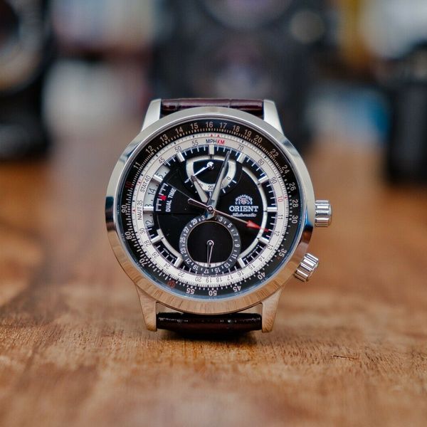 Orient Dual Time DH00-C0-A. Very rare Japanese automatic wristwatch ...