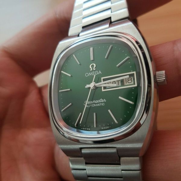 Orologio Vintage Omega Seamaster T Automatico Day SR Verde Scuro ...