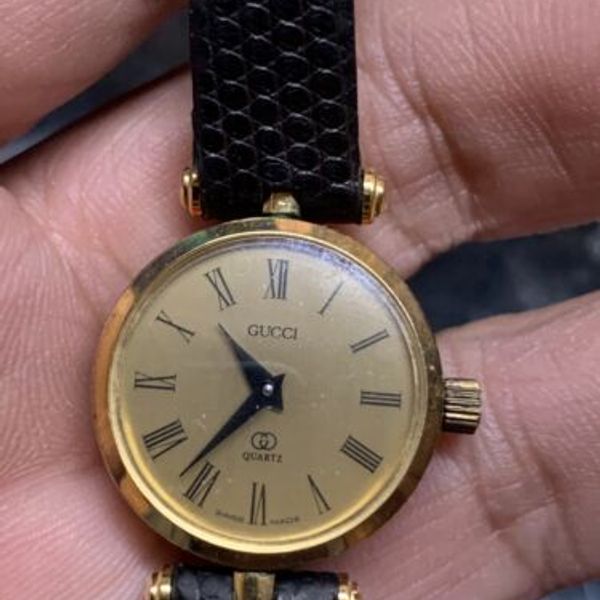 Gucci Stack Watch ~ Red Green Enamel Stacked Roman Numerals Dial ~ New ...