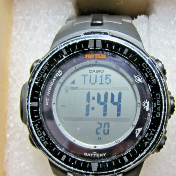 CASIO ProTrekPRW-3000 Triple Sensor Compass, Altimeter, Barometer Solar Watch | WatchCharts ...
