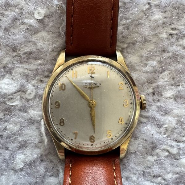 Vintage Longines Manual Wind Dress Watch â 1940s/50s â Gold Tone â ...