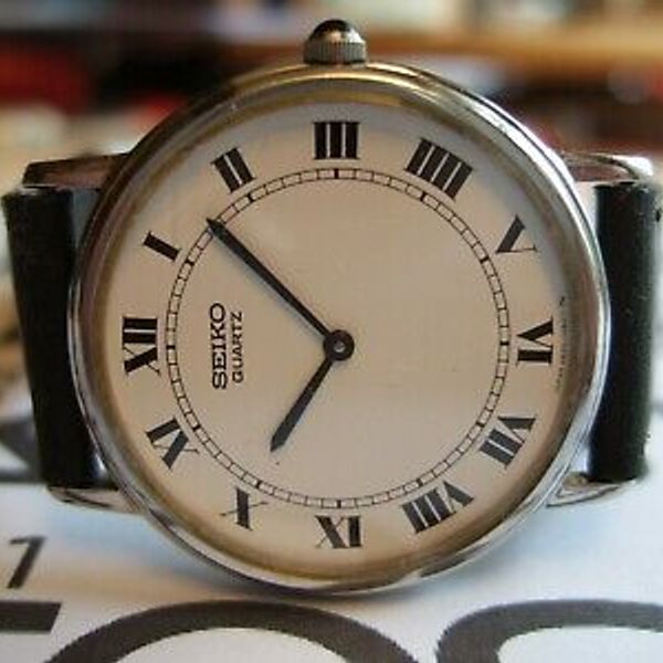 Men's Stunning SEIKO Quartz 2620-0210 Stainless Steel SANTOS Slim Watch ...