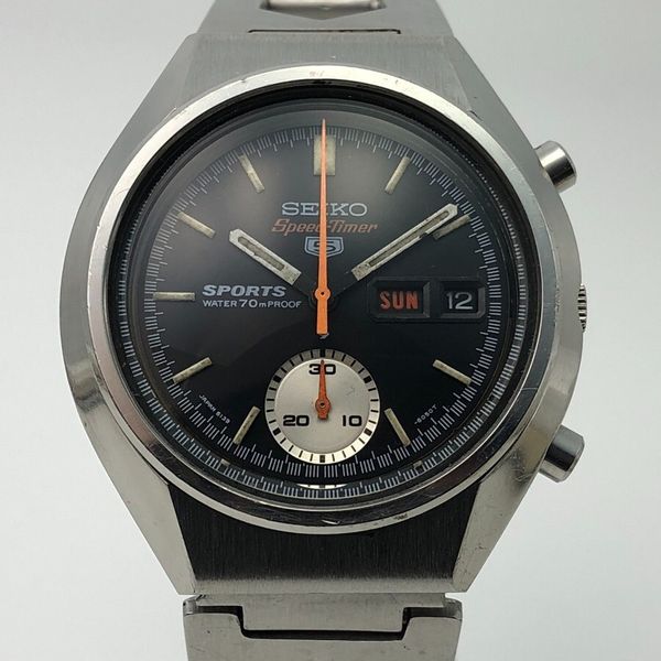 OH serviced, Vintage 1973 SEIKO 5 SPORTS Speed-Timer 6139-8040 ...