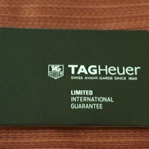 Original TAG Heuer Warranty Cards | WatchCharts Marketplace