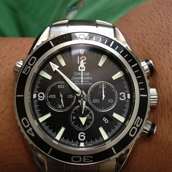 FS Omega Planet Ocean Chrono 45.5 Excellent shape. Stainless steel ...