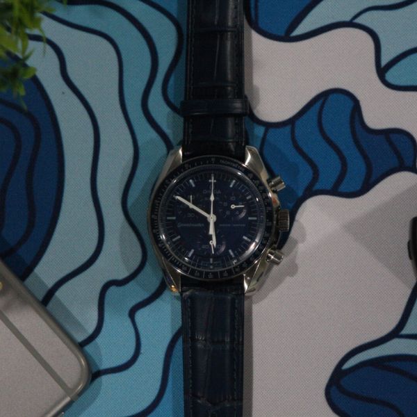 OMEGA x Swatch RARE NEPTUNE MoonSwatch Speedmaster "Deep Space" Metal ...