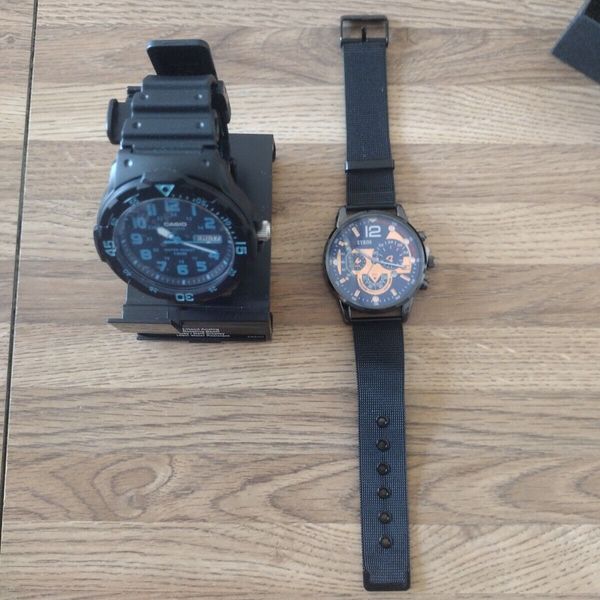 Lot Of 2 Men's Quartz Wrist Watches Eyros and Casio | WatchCharts ...
