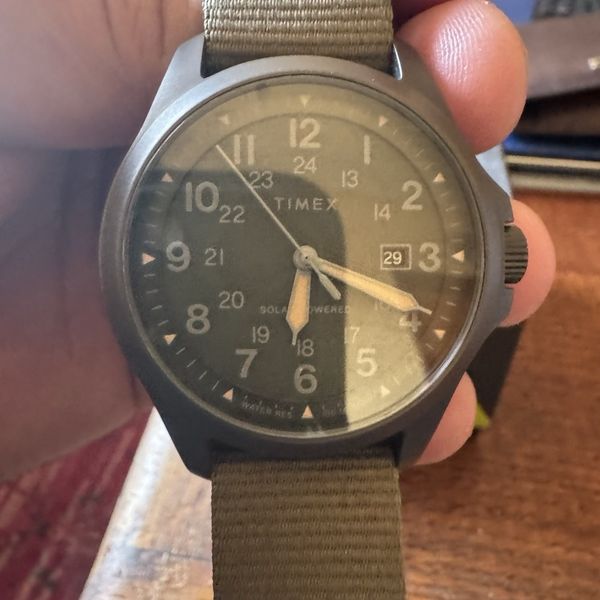 Timex Stainless Steel Sapphire Crystal Glass Solar Powered Watch ...