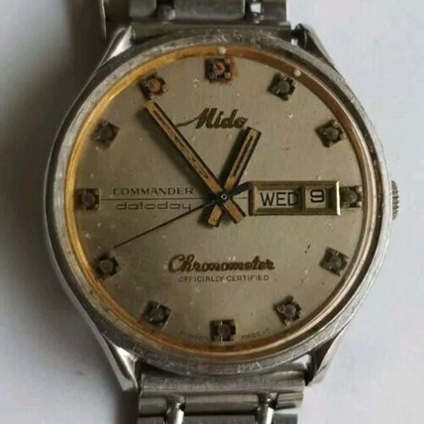 mido chronometer rare vintage men automatic watch | WatchCharts Marketplace