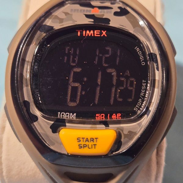 Timex Ironman Triathlon Watch M657 Resin Strap 30 Year Anniversary ...