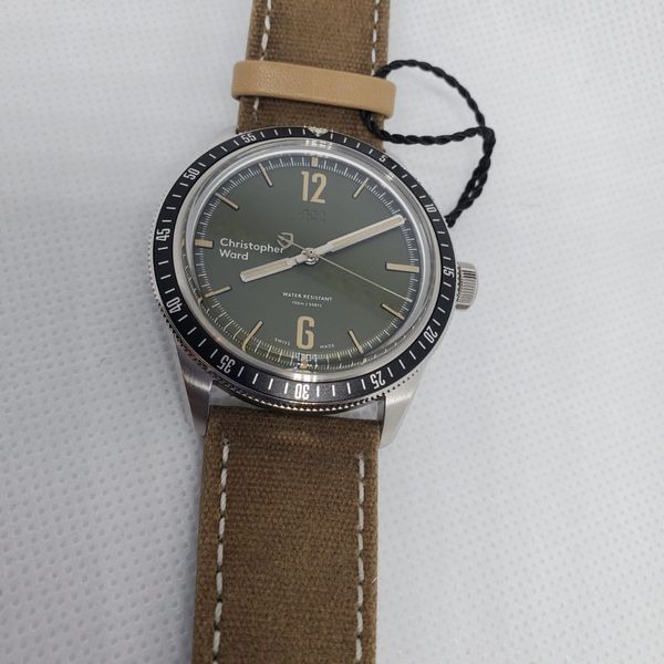 FS: BNIB Christopher Ward C65 Trident GREEN DIAL Driver with all box ...