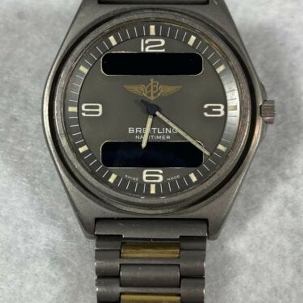 Breitling Aerospace Navitimer Titanium & Gold 2-tone Missing Bezel ...