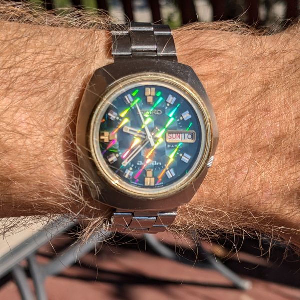 Rare 1973 Seiko Advan 7019-7230 Geometric Prism Dial Asymmetrical Case | WatchCharts Marketplace