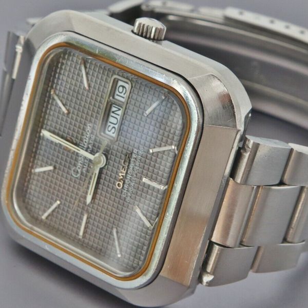 Men's Square Omega Automatic Constellation Day Date Chronometer ...