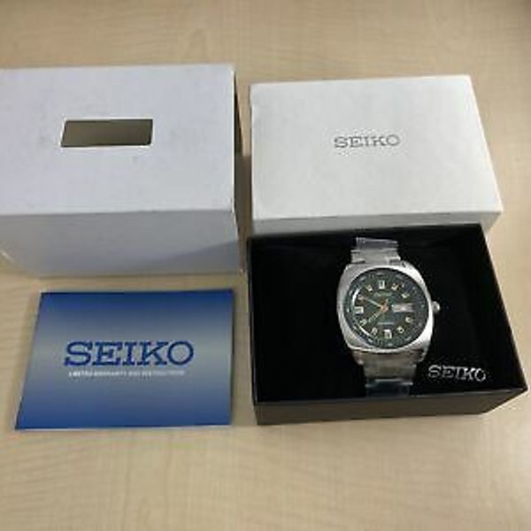 Seiko watch Analog Display Green Dial Automatic Silver Toned Steel ...