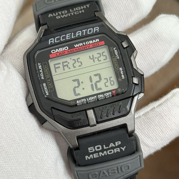 Vintage Casio ACL-200 Accelerator Menâ s Digital Sports Watch Module ...