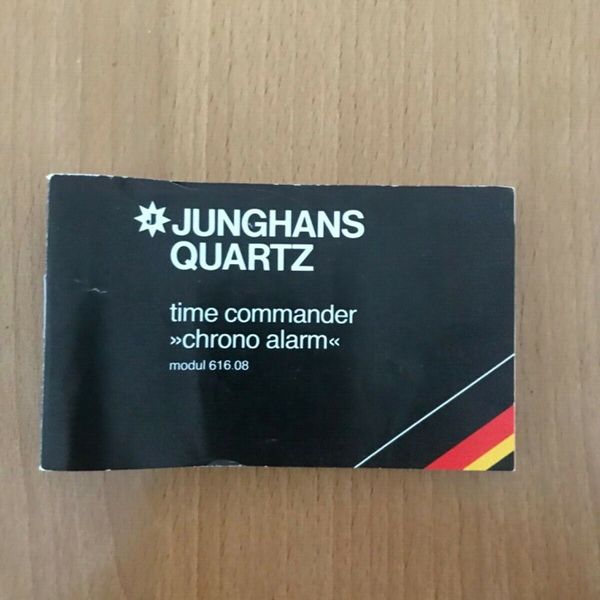 junghans Bedienungsanleitung time Commander Chrono Alarm | WatchCharts ...