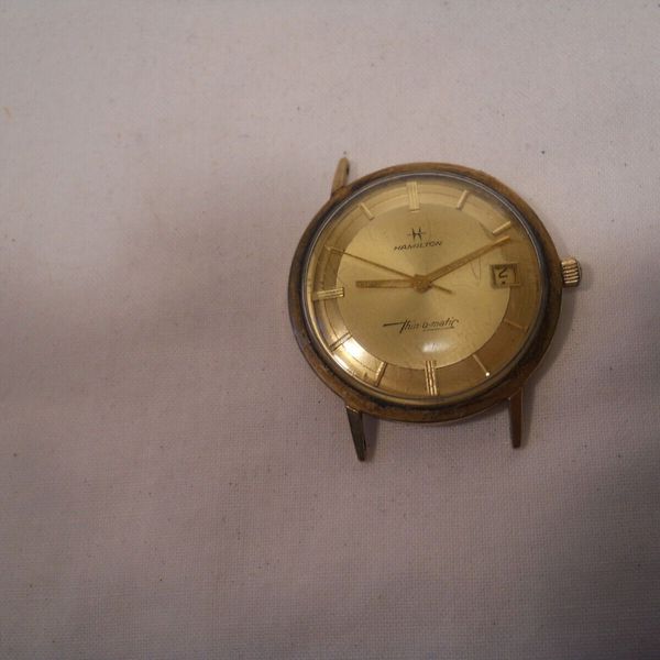 Hamilton Thin-O-Matic 10K Gold Filled Bezel Watch WORKS | WatchCharts ...