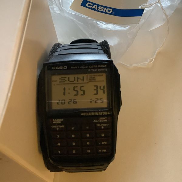 Casio Vintage Range Databank Watch, Complete With Box And Instructions ...