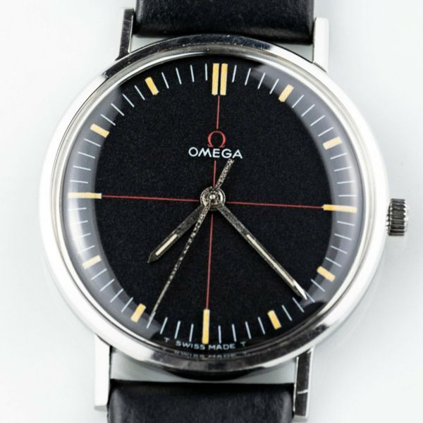 OMEGA GENEVE - VINTAGE - TECHNICAL BLACK DIAL - BAUHAUS - STEEL ...