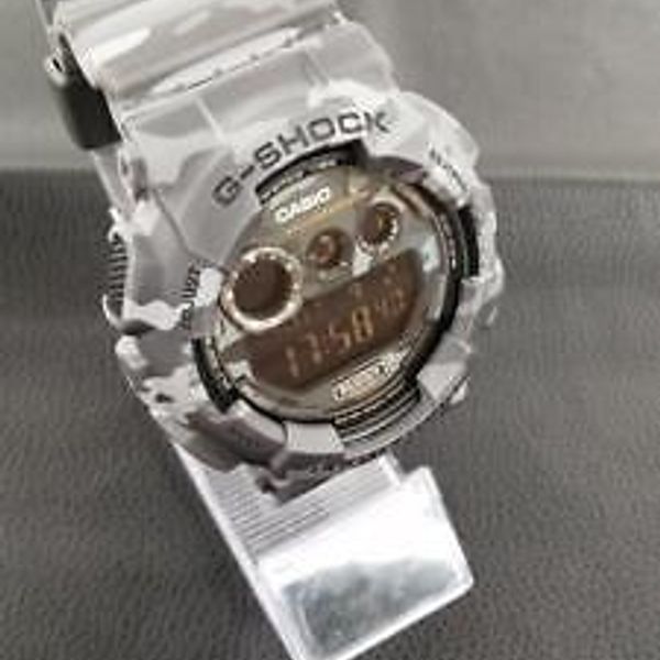 Casio G-Shock GD-120CM Gray Camouflage Digital Watch - Condition ...