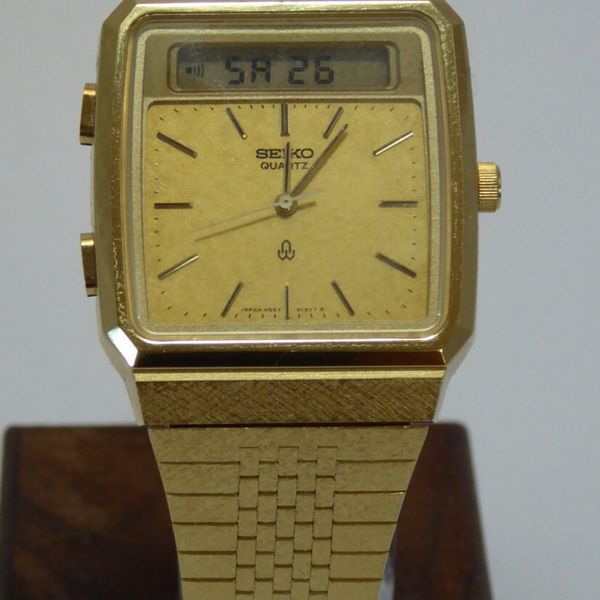 Vintage Seiko H557-503A Digi-Analogue Quartz Watch, July 1982 Rare ...