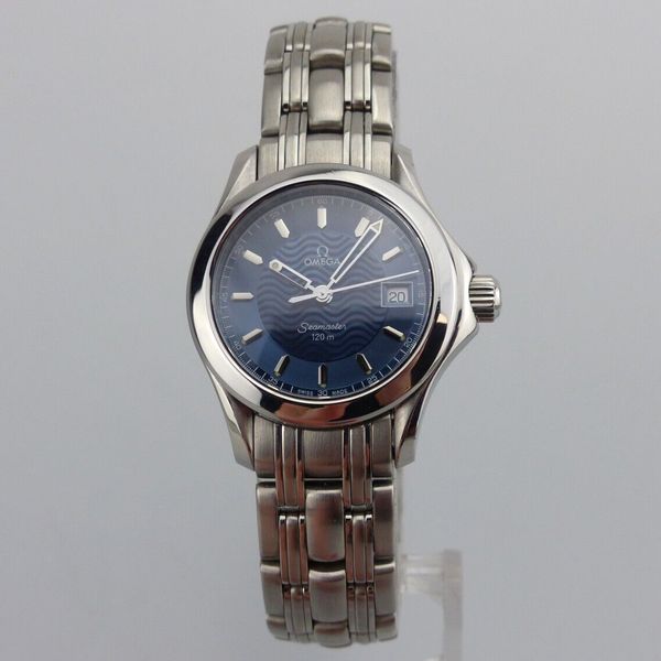 OMEGA Seamaster 120m Quartz Lady - Blue Wave Dial - 26mm | WatchCharts ...